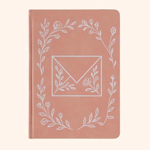 Vintage Floral Notebook A5 — Soft Faux Leather with Gold Foil Details ...